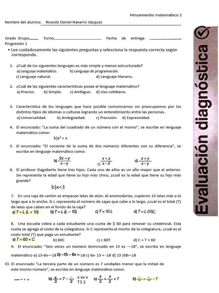 Examen Mate | PDF