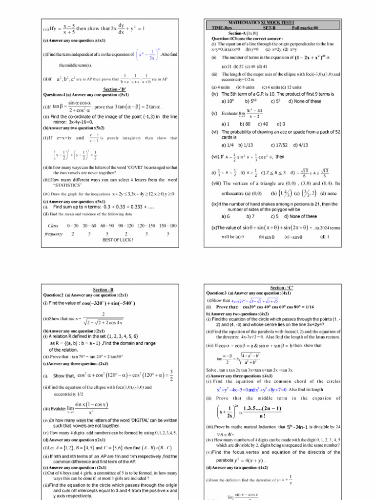 Mock-1 Set-B 2024 | PDF