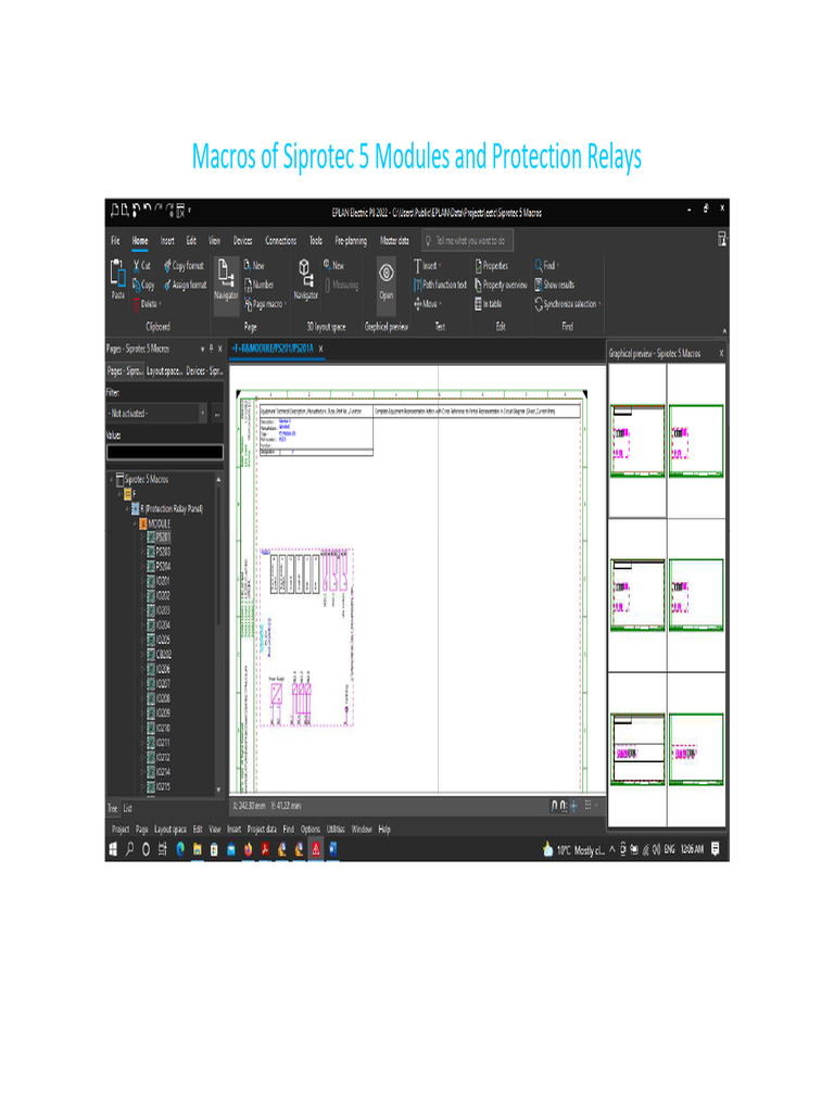 Macros of Siprotec 5 Modules and Protection Relays | PDF