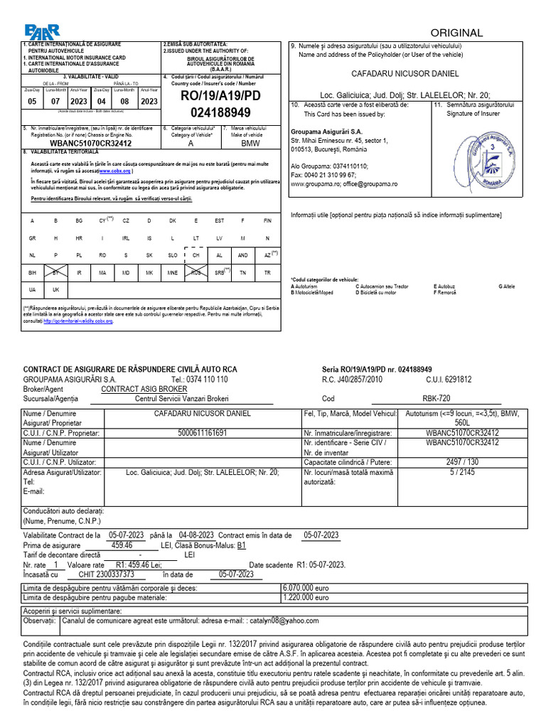 Wbanc51070cr32412 Polita - Rca - 24188949 | PDF