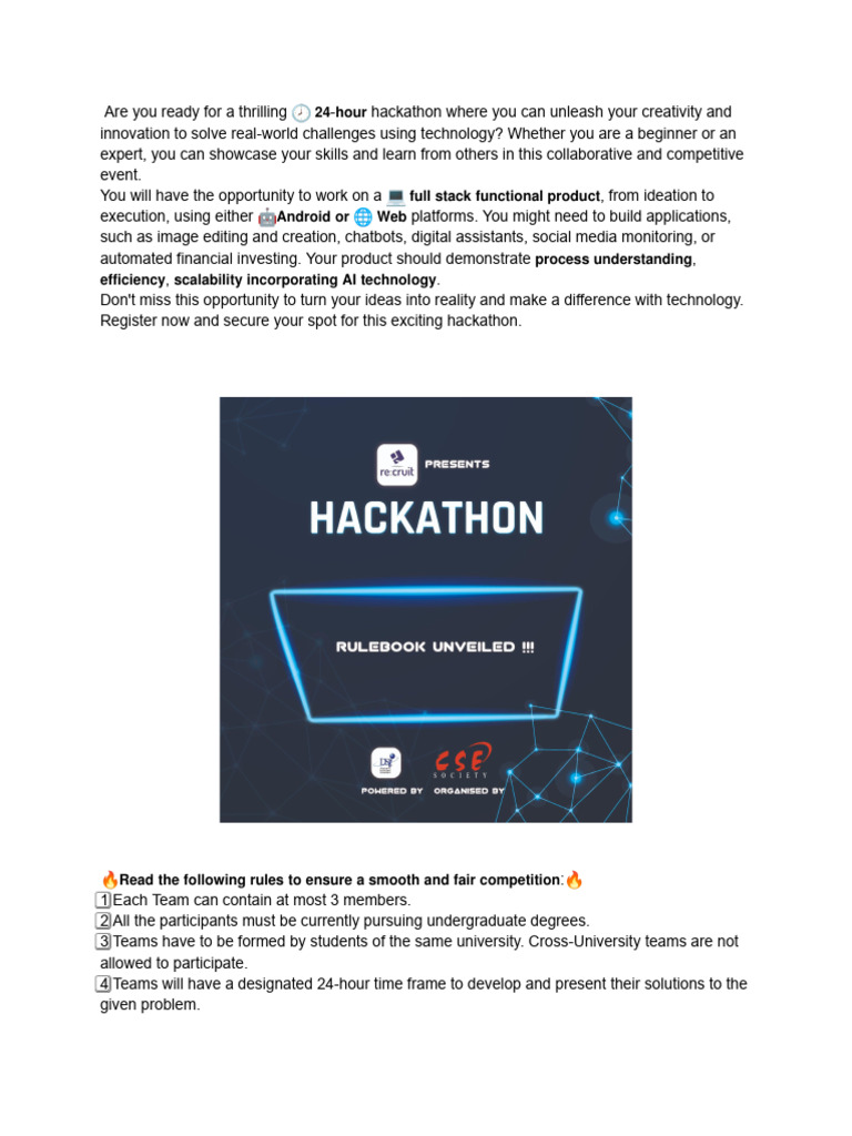 Hackathon | PDF | Computer Security | Security