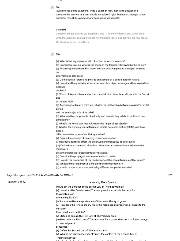 Physics Questions and Answers | PDF | Temperature | Orbit