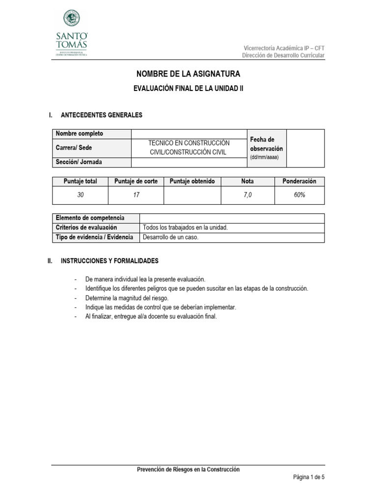 Eval 2 | PDF | Demolición