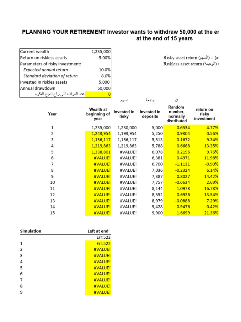Monte Carlo Simulation Midterm - Undergrad Student Edition | PDF | Statistical Theory | Investing