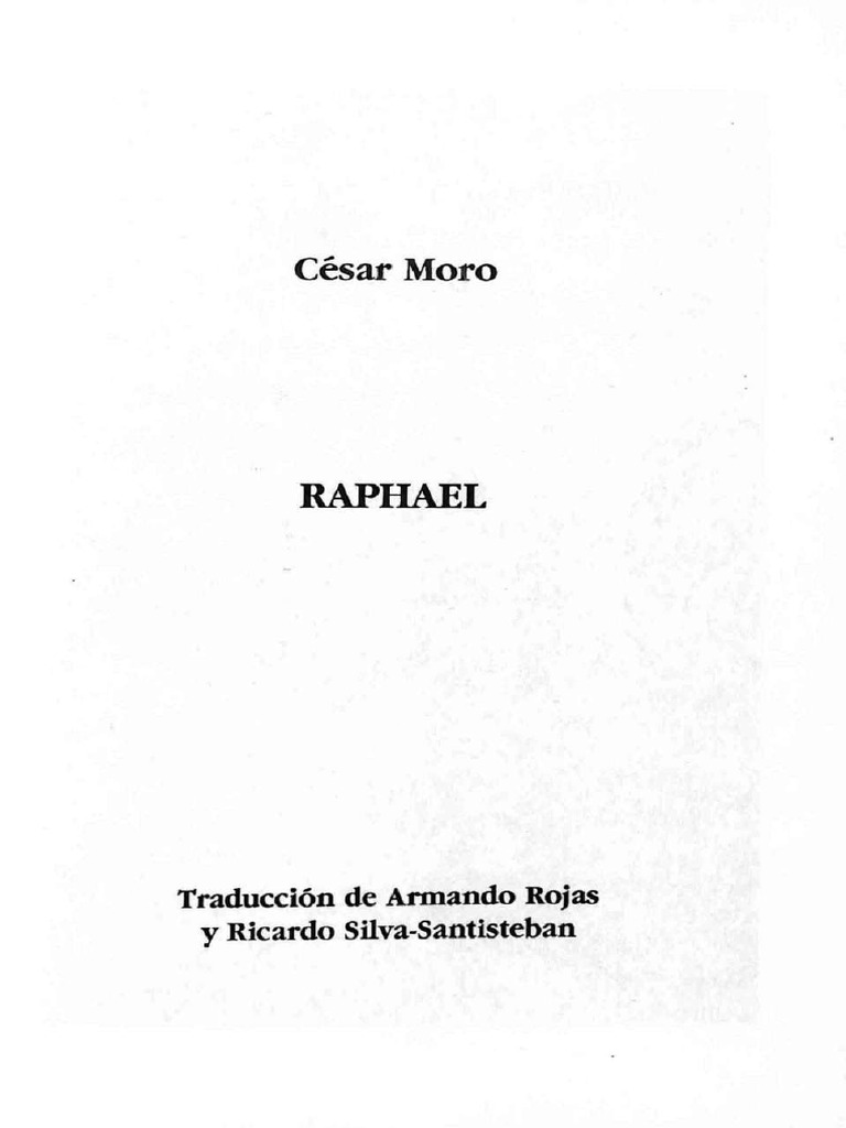 Moro, César - Raphael | PDF