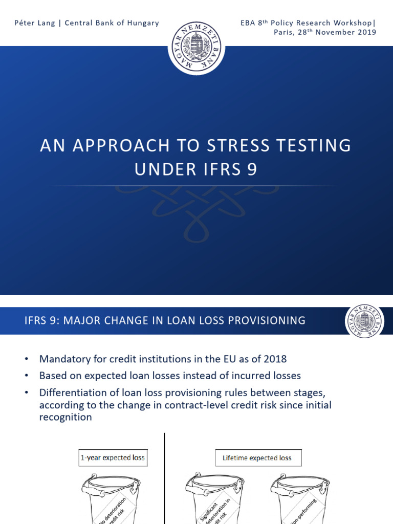 IFRS 9 Stress Testing Approach Explained | PDF | Stress Test (Financial ...