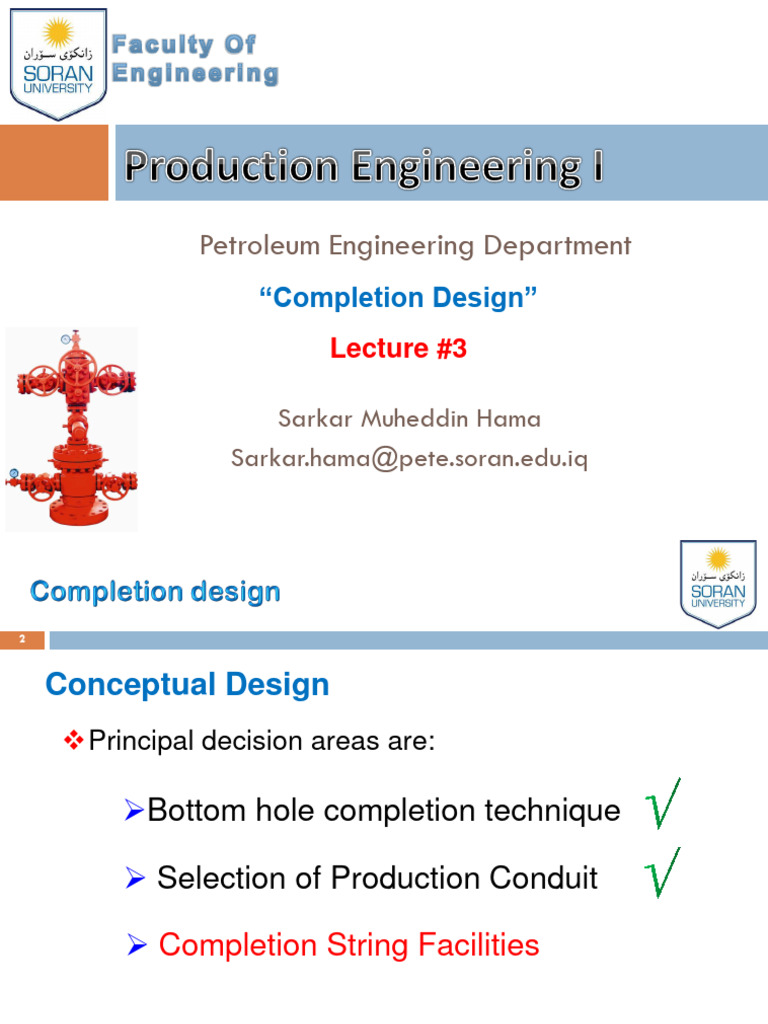 Completion Design (#3) | PDF | Casing (Borehole) | Pipe (Fluid Conveyance)