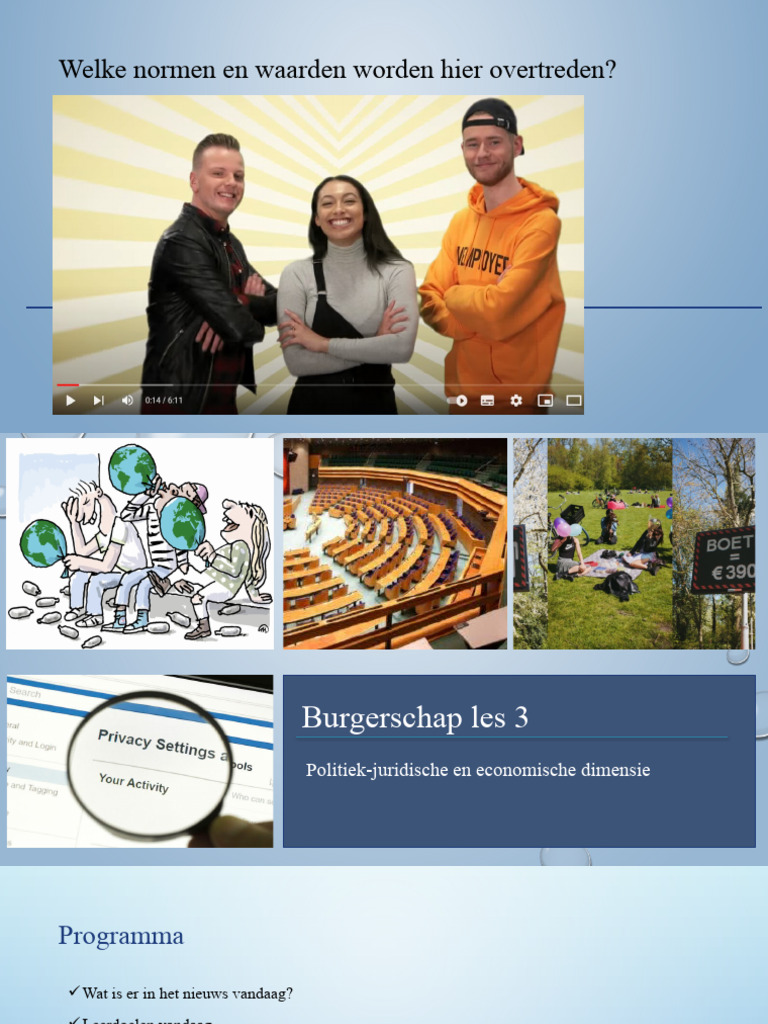 Burgerschap Les 3 Leerjaar 1 | PDF