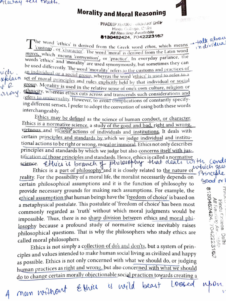 Morality | PDF | Morality | Reason