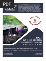 TDSB Summer School Programs 1 Page Summary - 4 Options (Summer 2025) | PDF