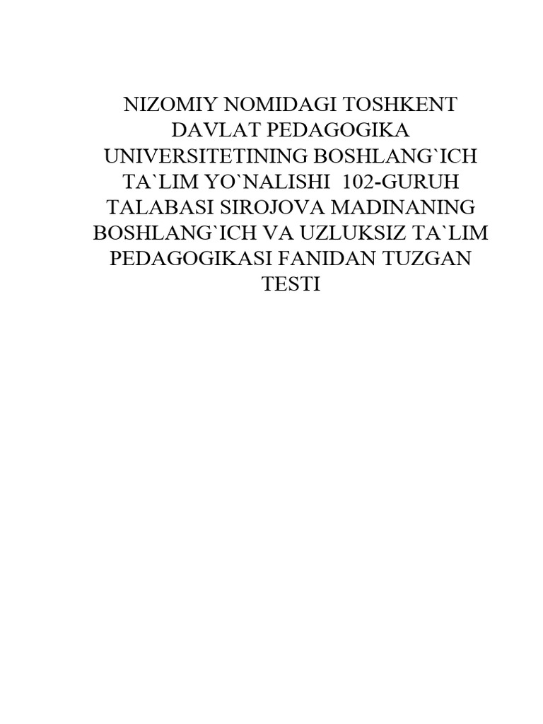 Test Ped | PDF