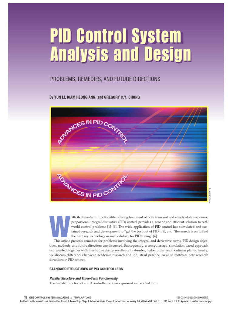 PID Control System Design Insights | PDF | Control Theory | Electrical ...