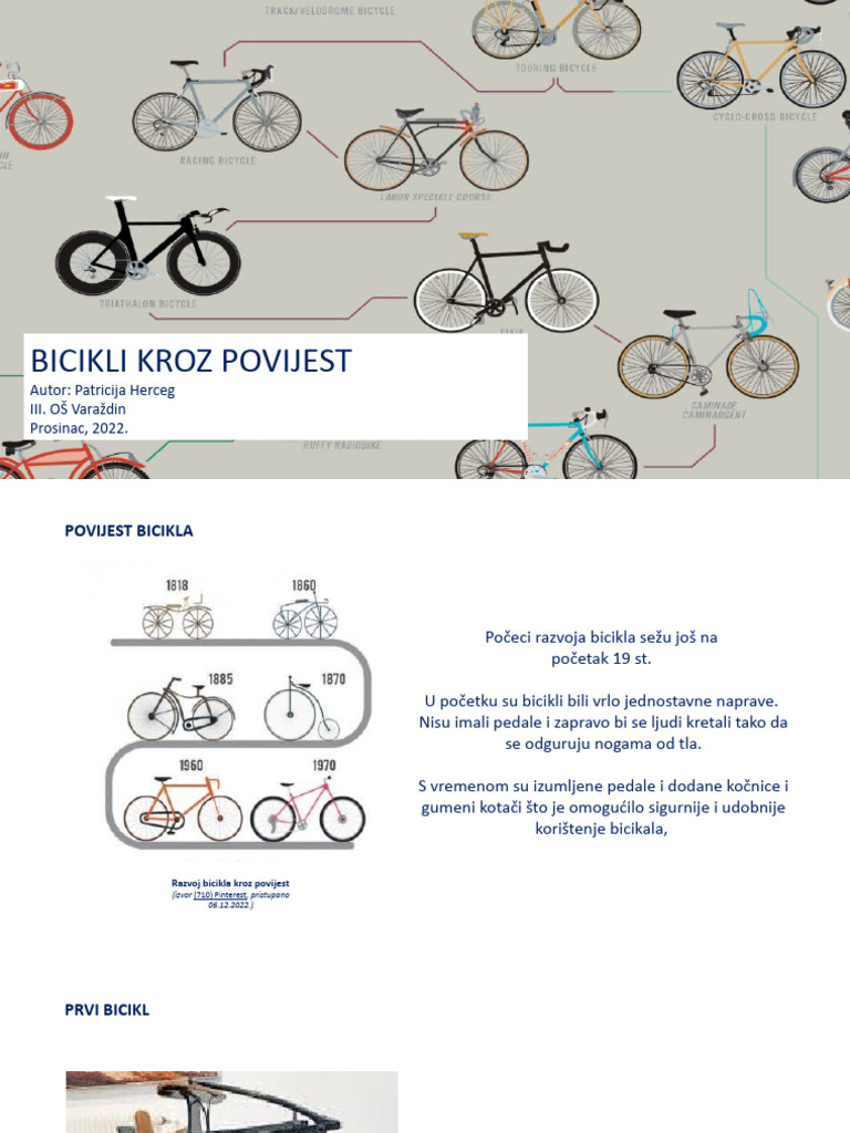 Bicikli Kroz Povijest | PDF