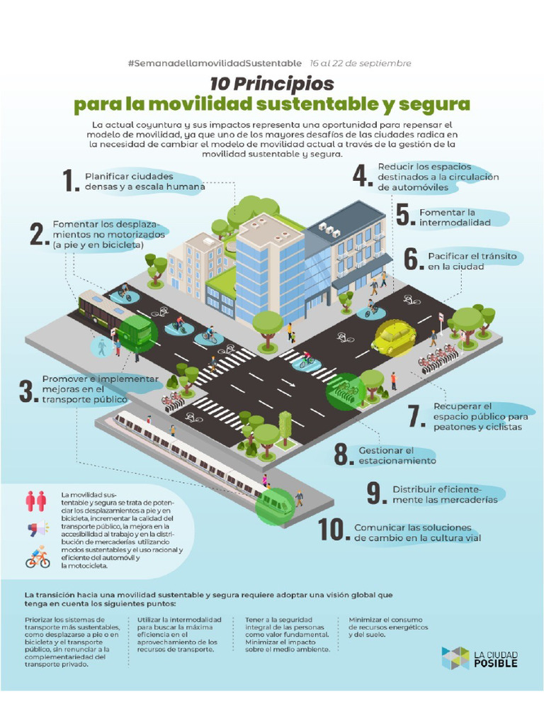 10 Principios para La Movilidad Sostenible | PDF