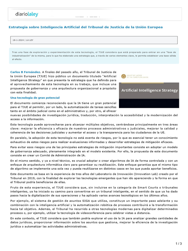 Estrategia Sobre Intelig... | PDF | Inteligencia artificial ...