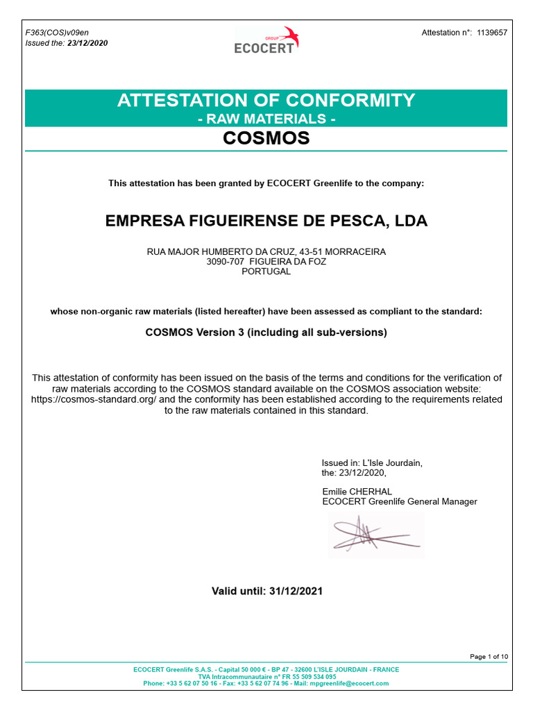EFP BIOTEK COSMOS 2021 - Ren 23.12.20 - Exp 31.12.21 | PDF | Vegetable ...