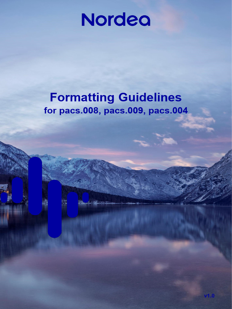 Nordea STP Guide For Iso 20022 MX Messages | PDF | Identity Document | Banking
