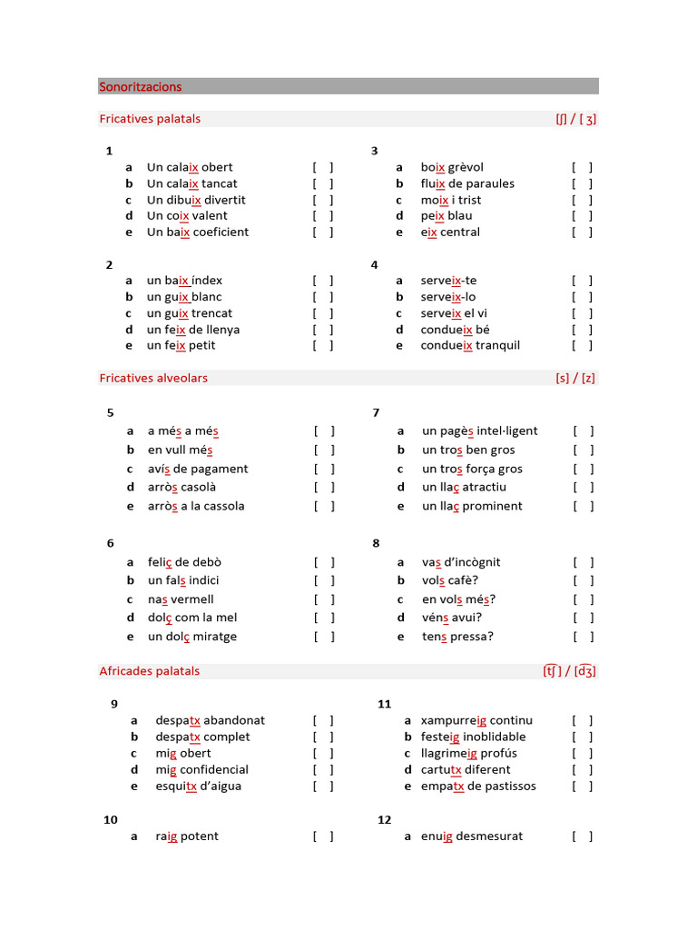 Exercici Sonoritzacions | PDF
