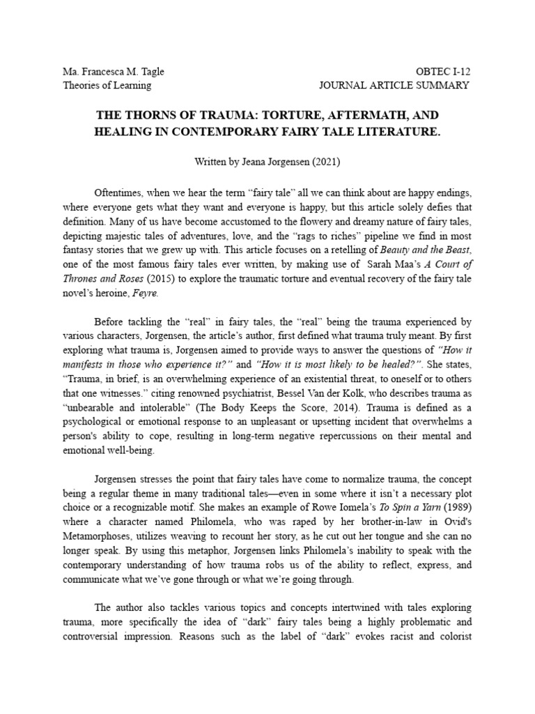 Classical Conditioning Article Summary | PDF | Psychological Trauma ...