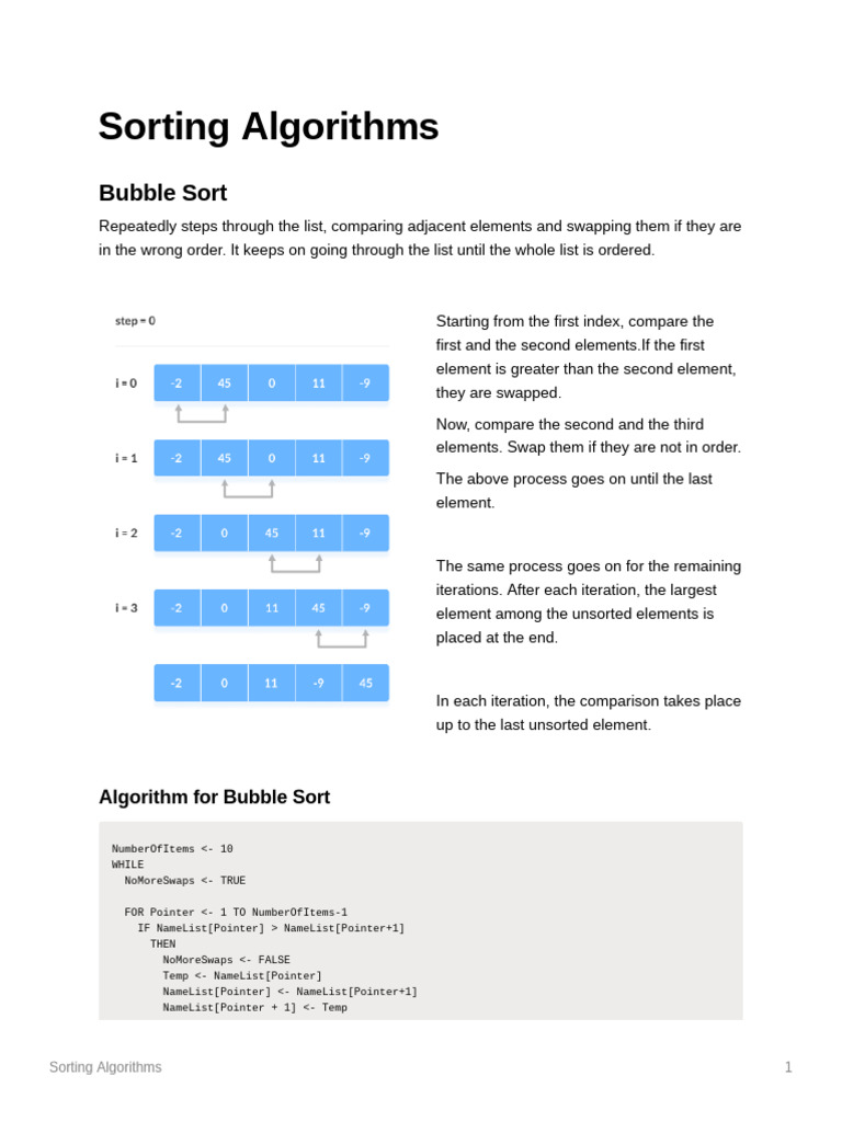 Sorting Algorithms - DJoOZpyOWetVOM4w | PDF | Theoretical Computer ... Sorting Algorithms - DJoOZpyOWetVOM4w | PDF | Theoretical Computer ...