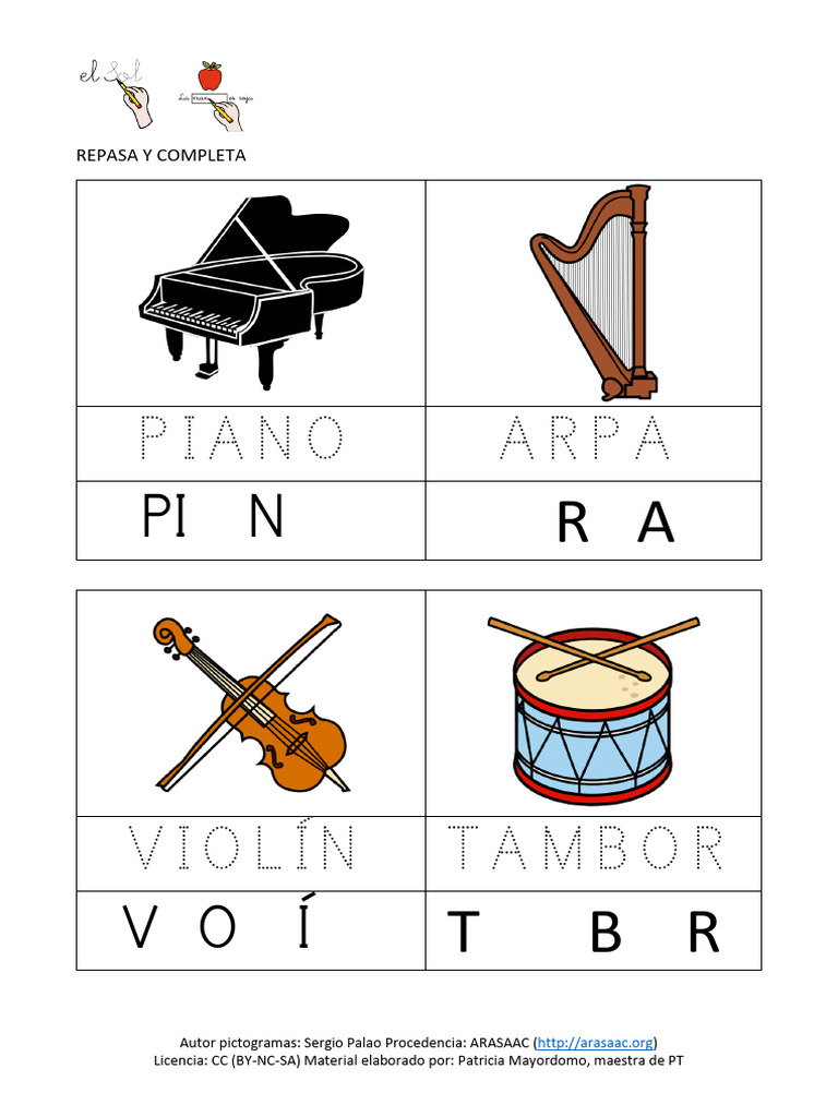 Fichas de Música Adaptada 1 | PDF | Producción musical | Musicología