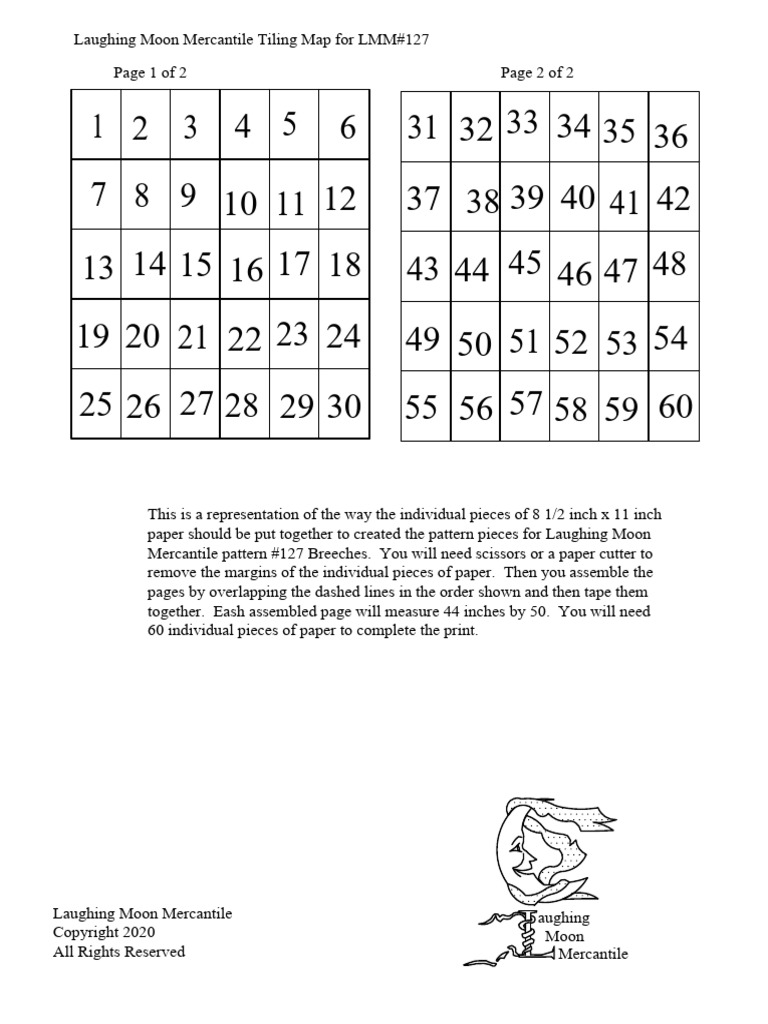 LMM-127 Tiling Pattern 61 Pages | PDF | Seam (Sewing) | Clothing