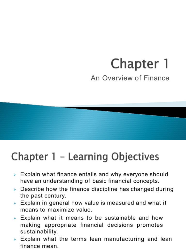 Overview of Finance | PDF | Securities (Finance) | Investing