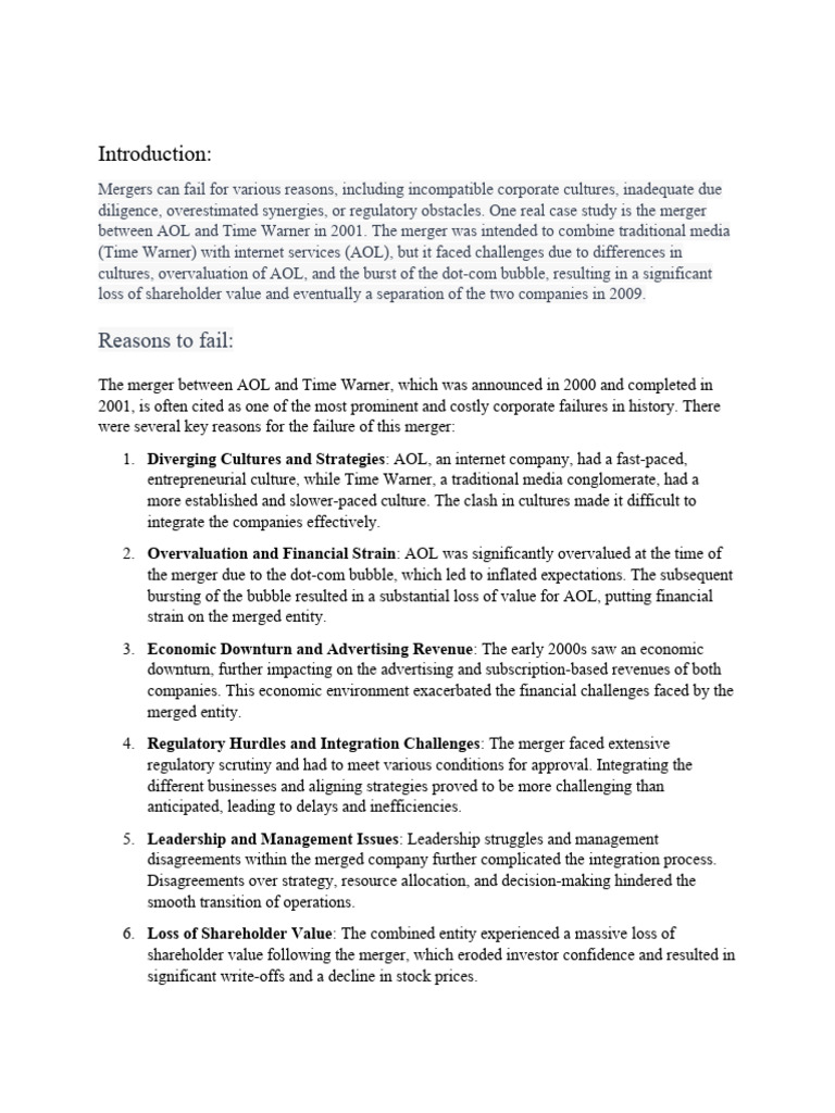 Inter Report | PDF | Mergers And Acquisitions | Economic Bubble