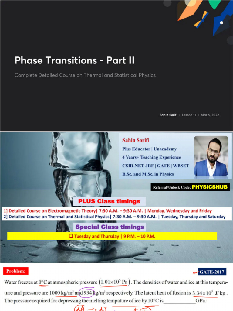 Phase Transitions Part II With Anno | PDF