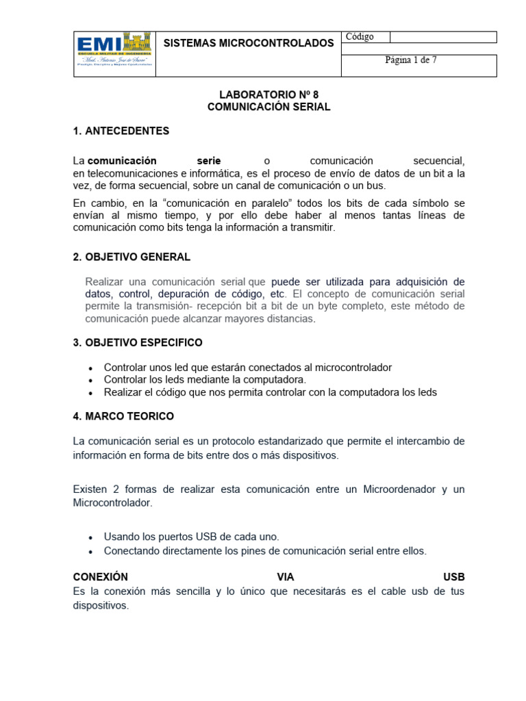 Comunicacion Serial | PDF | Arduino | USB