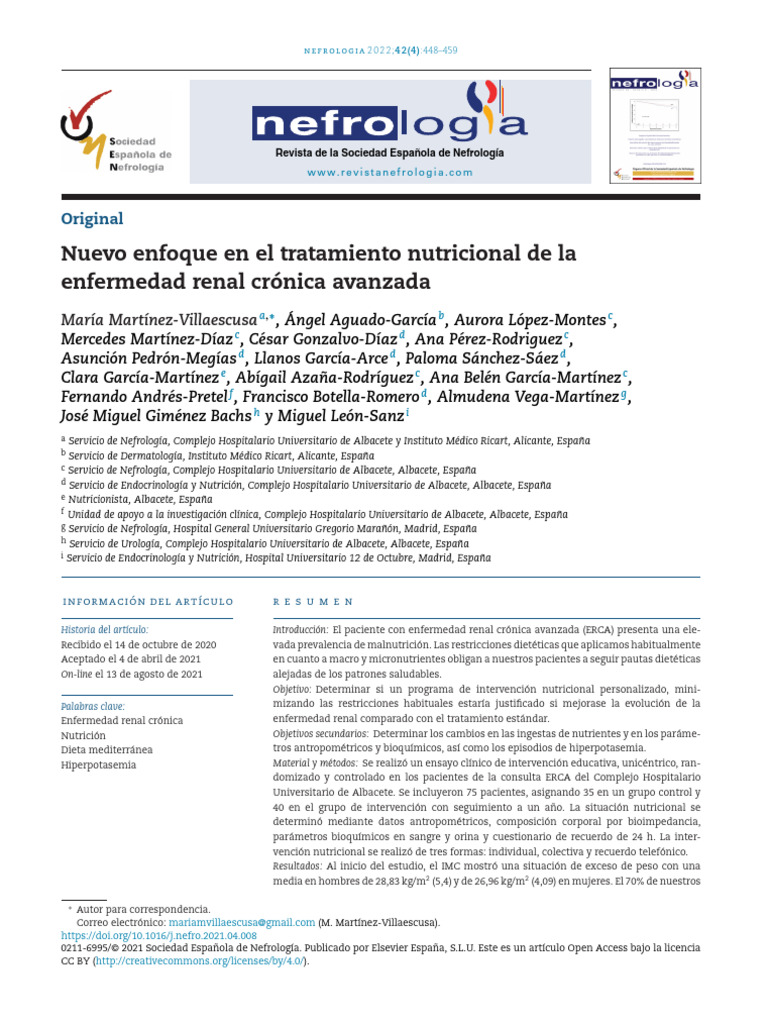 nuevo enfoque en ERC | PDF | Dieta | Obesidad