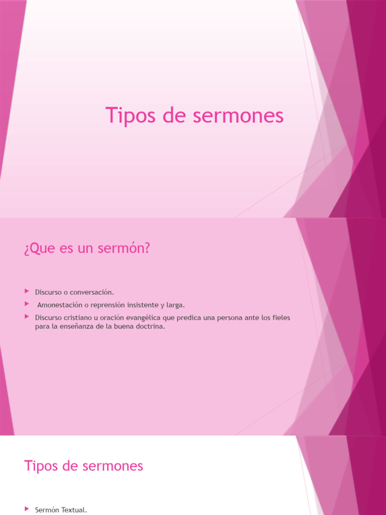 Tipos de Sermones | PDF