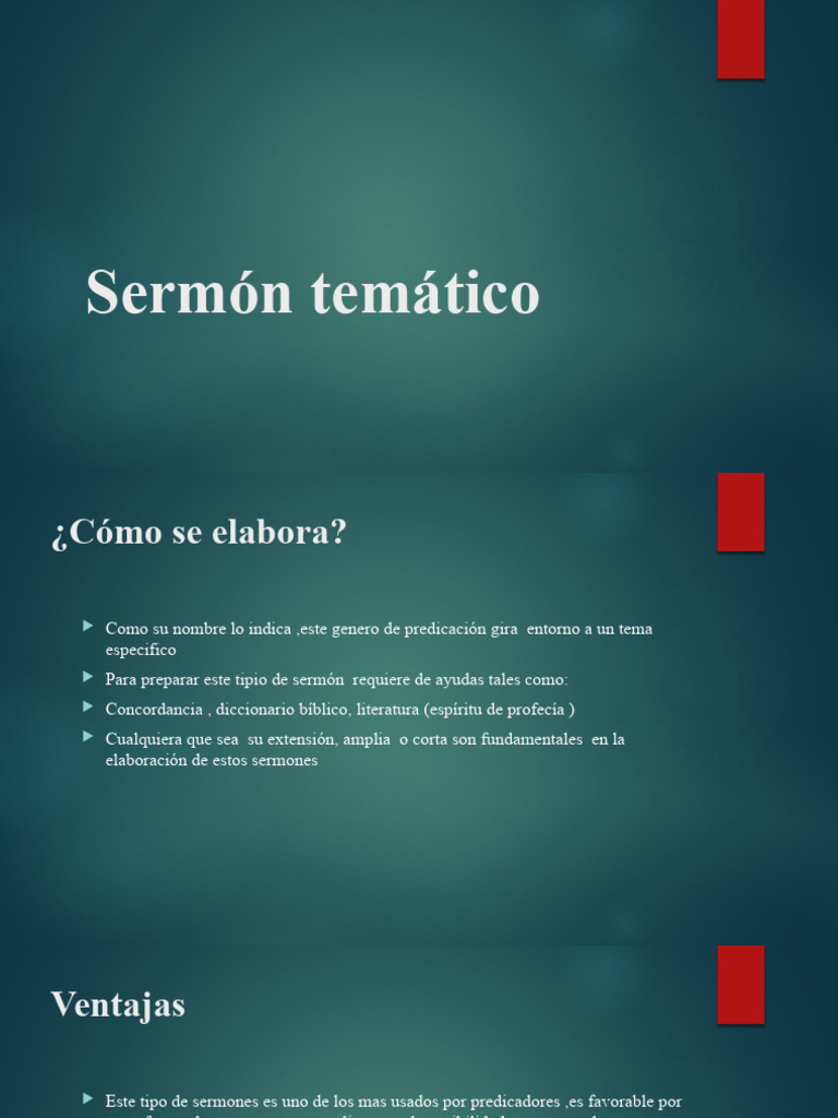 Sermón Temático | PDF | Sermón | Amor