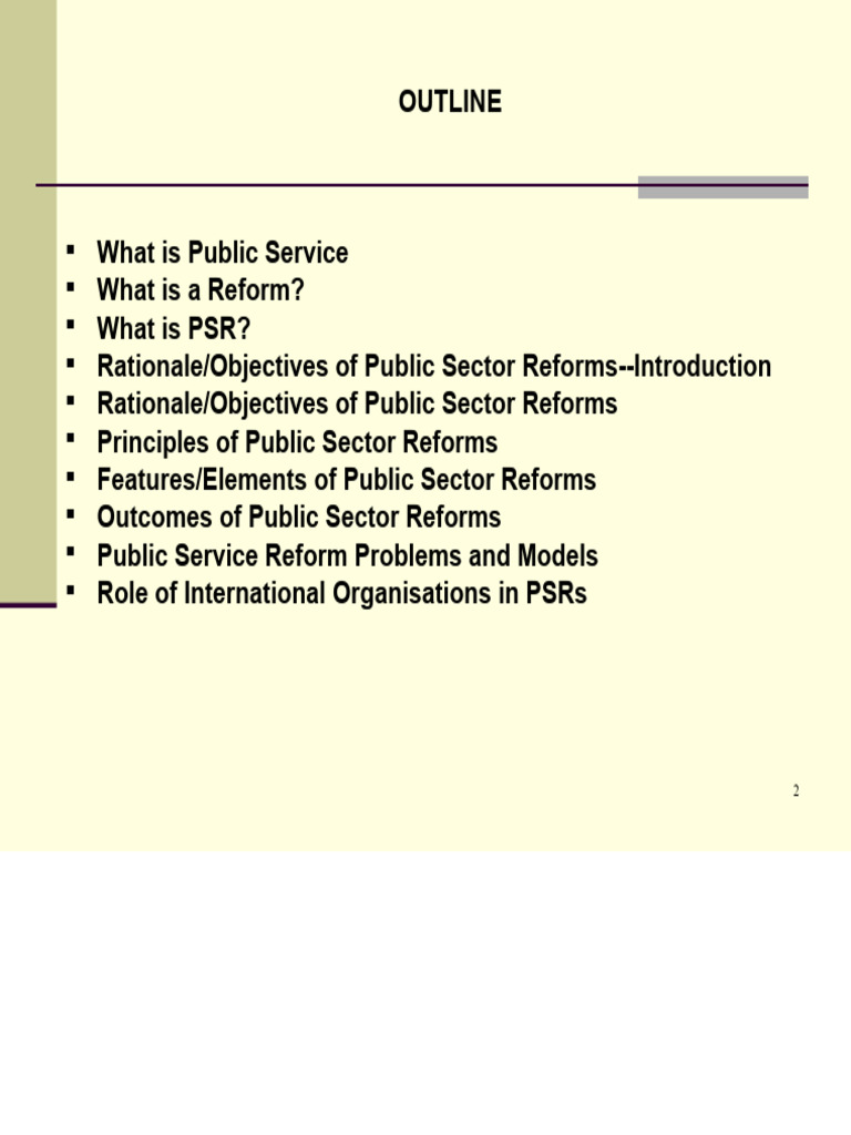 Public Sector Reforms Overview | PDF | Governance | Political Corruption