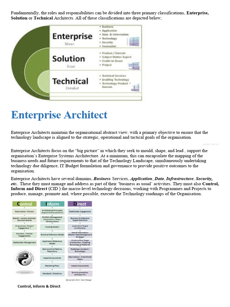 Technical - Solution and Enterprise Architect | PDF | Enterprise ...
