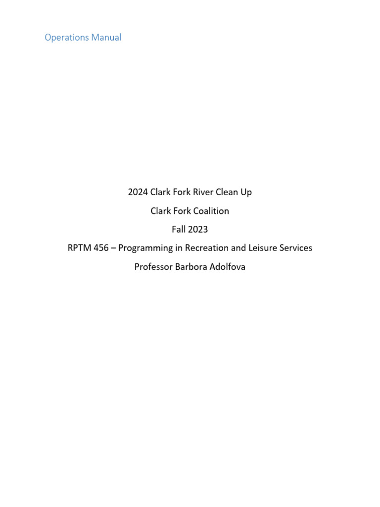 Operations Manual Riccomini | PDF | Risk Management | Hyperlink