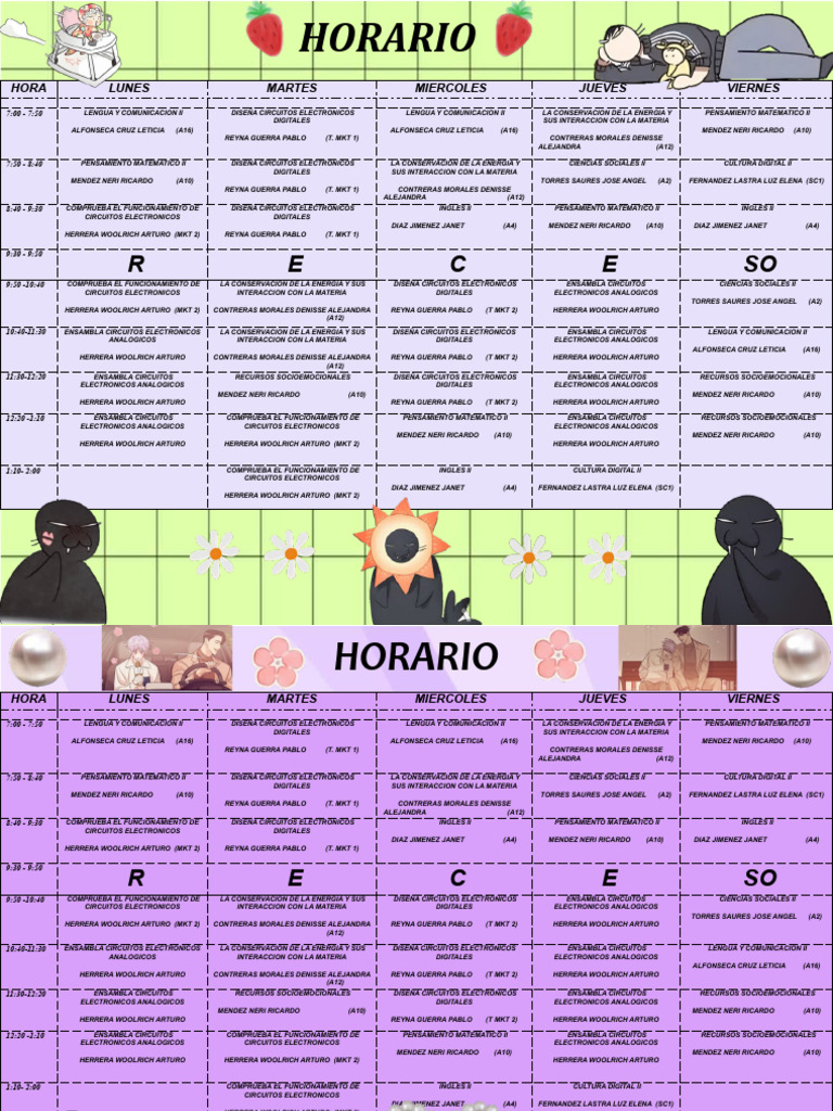 horarios | PDF