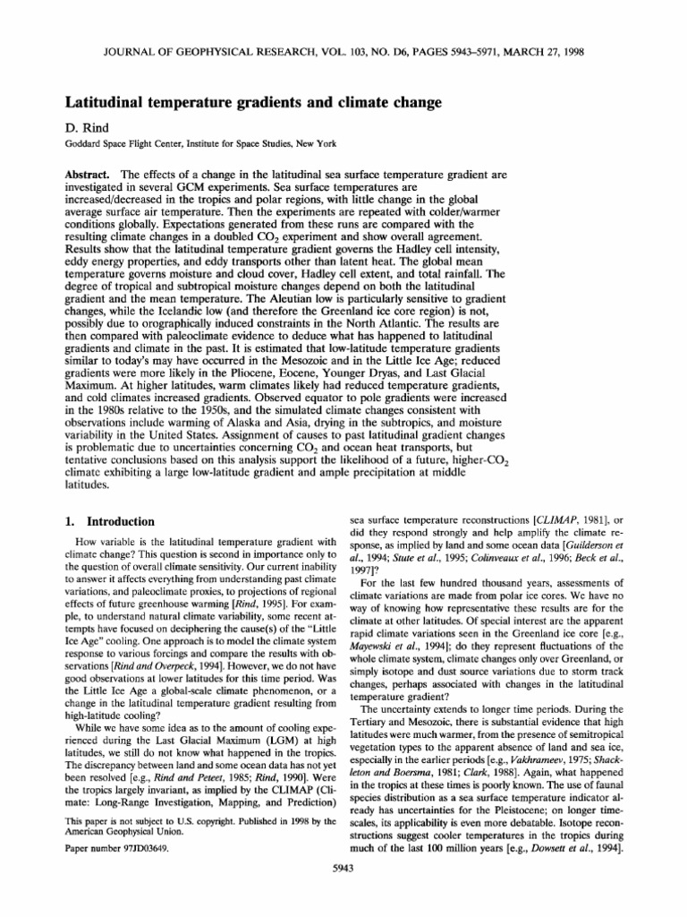 Journal of Geophysical Research Atmospheres - 1998 - Rind - Latitudinal ...
