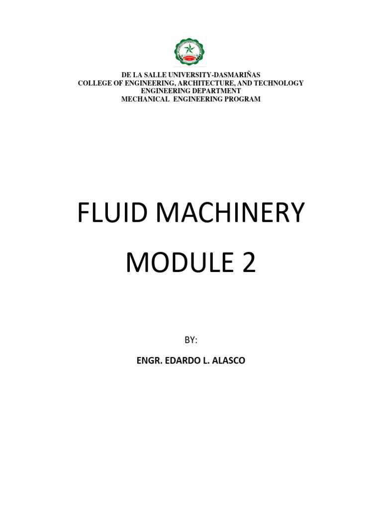 Meet 326 Module 2 | PDF | Pump | Physical Sciences
