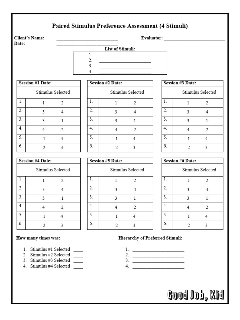 PairedStimulus 4items | PDF | Stimulus (Physiology) | Cognitive Science