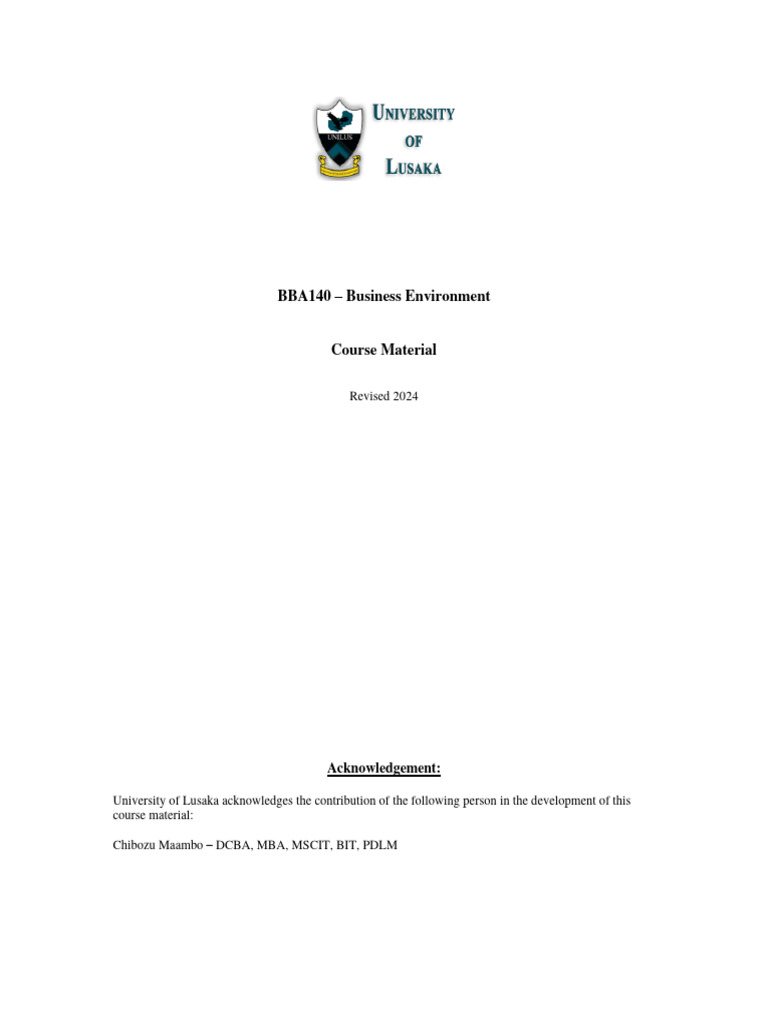 BBA140 Course Material | PDF | Corporate Social Responsibility ...