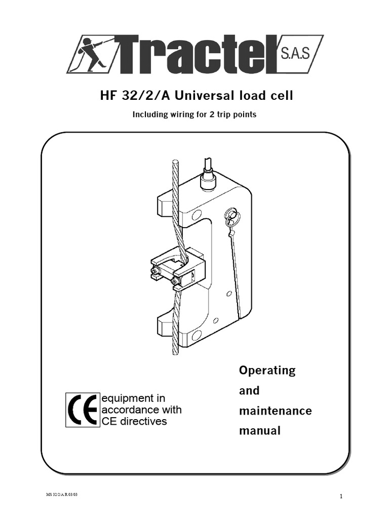 HF 32/2/A Load Cell Installation Guide | PDF | Switch | Electrical ...