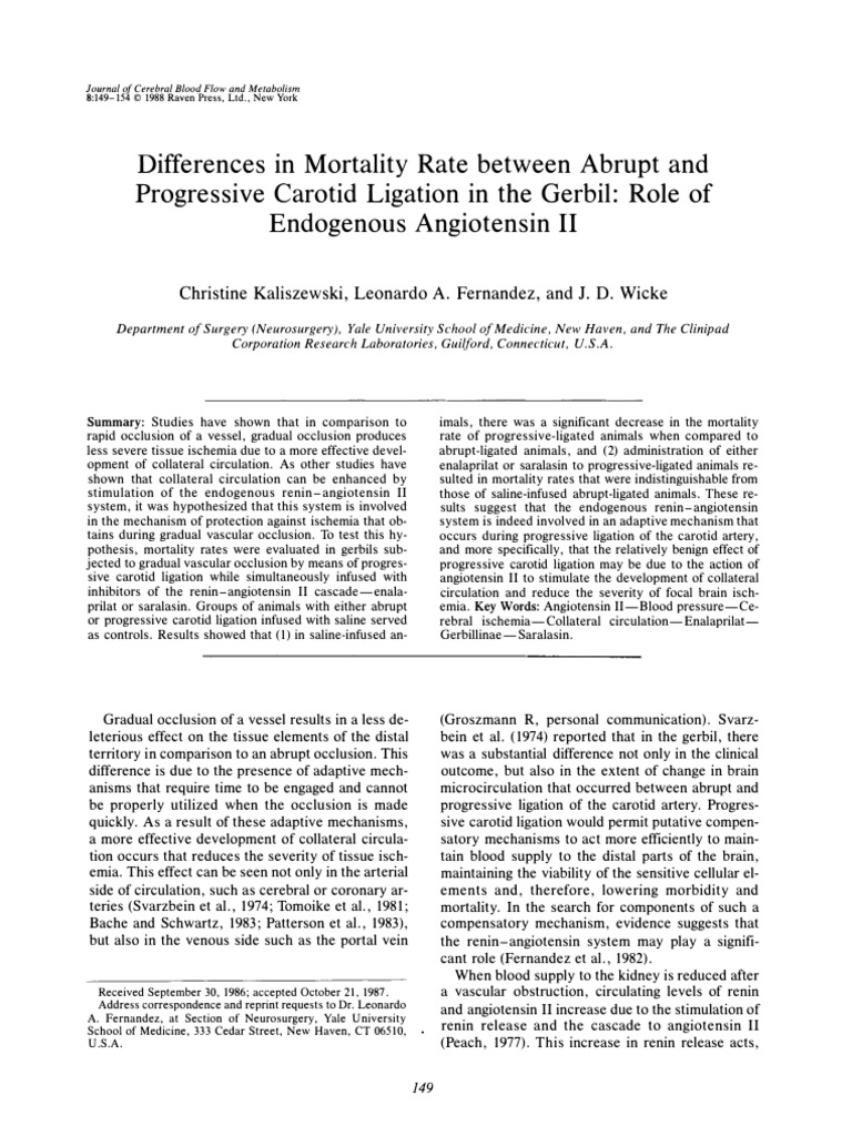 1988 Differences in Mortality Rate Between Abrupt and Progressive ...