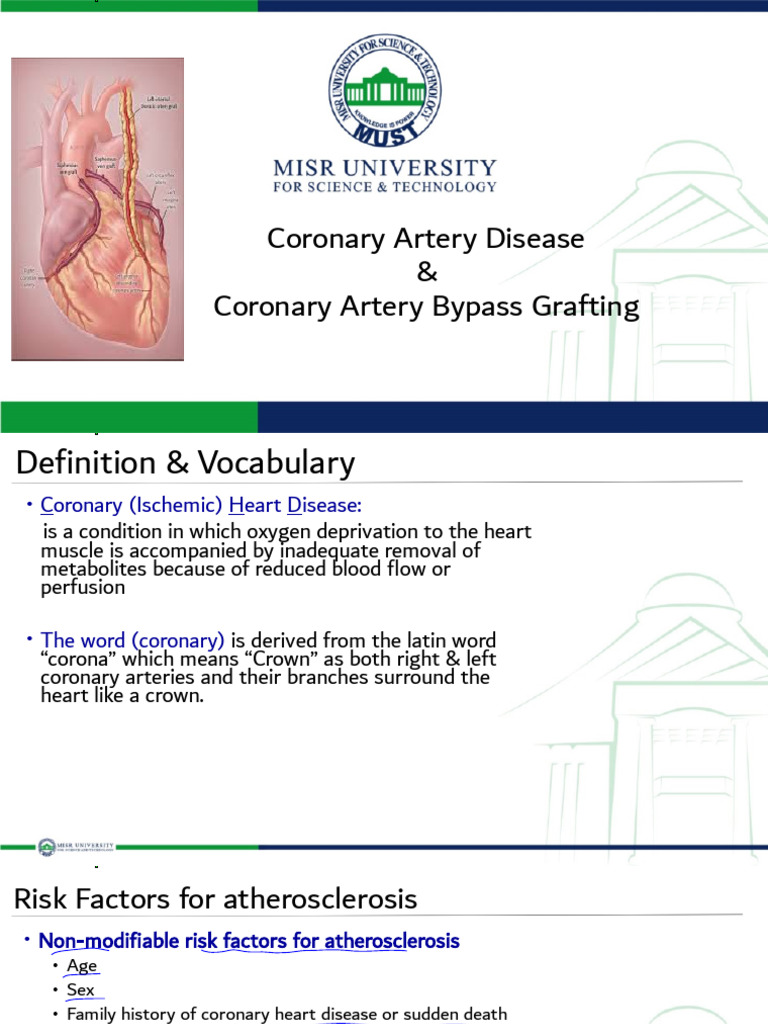 5 - CABG Modified | PDF | Coronary Artery Disease | Coronary Artery ...