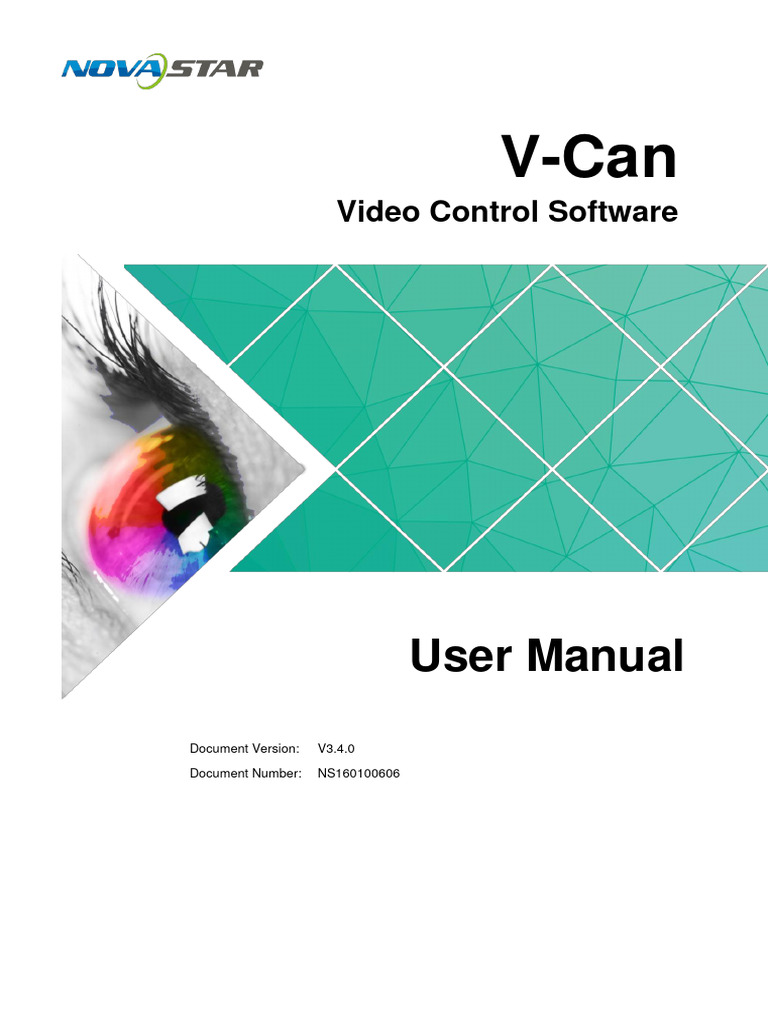 Novastar V Can User Manual V3.4 | PDF | Display Resolution | Parameter (Computer Programming)