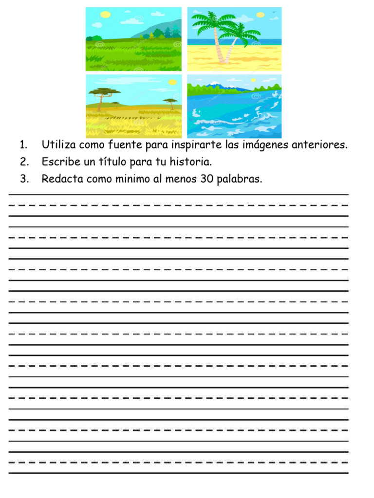 Escritura Creativa Voy de Paseo | PDF