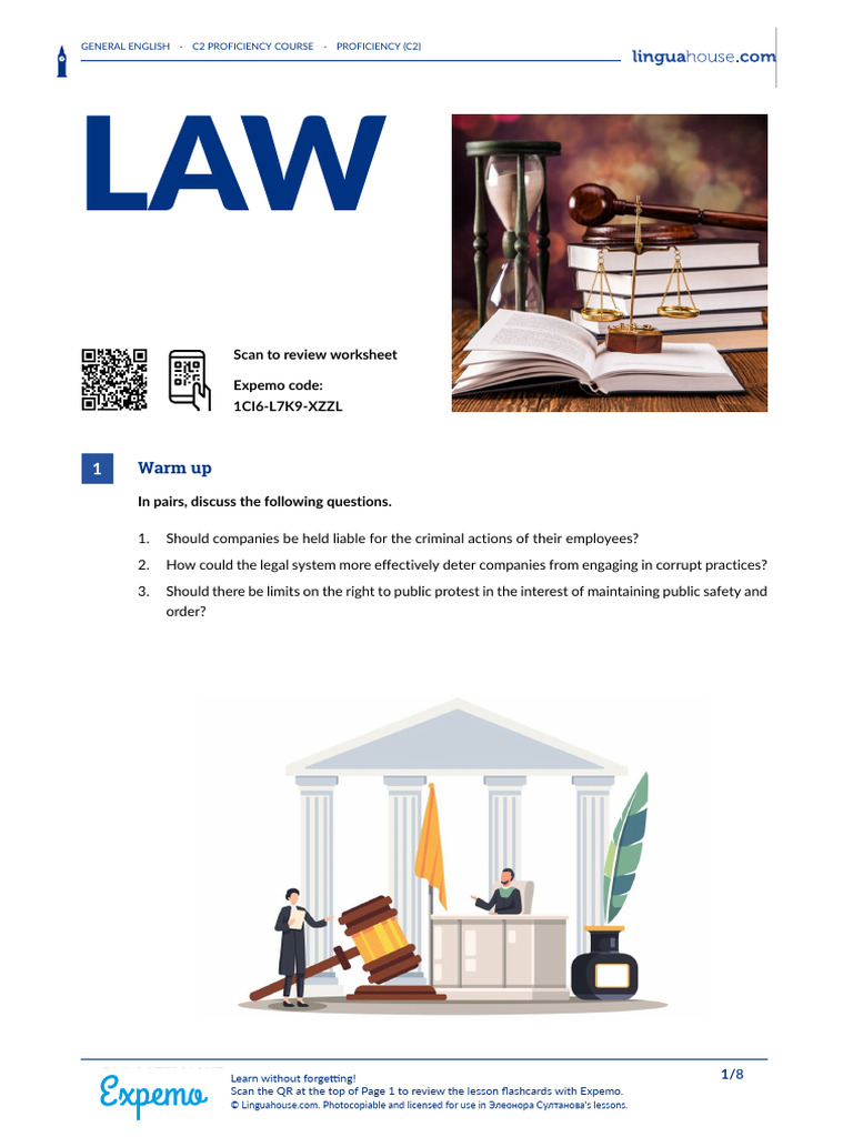 Law British English Teacher | PDF | Damages | Employment