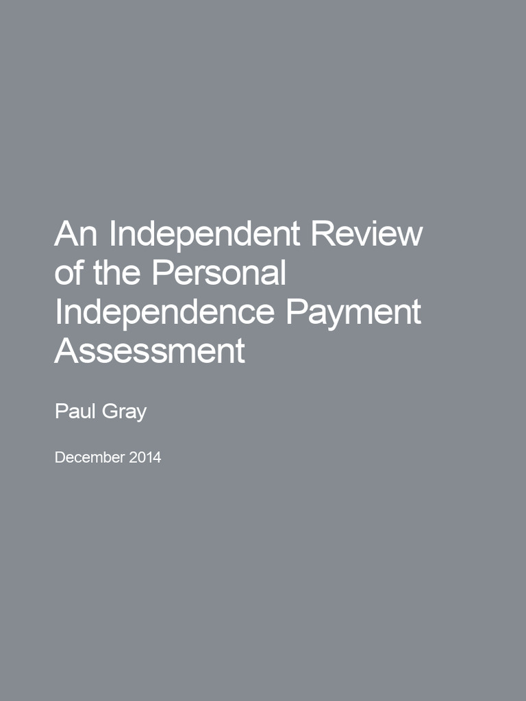 Pip Assessment First Independent Review | PDF
