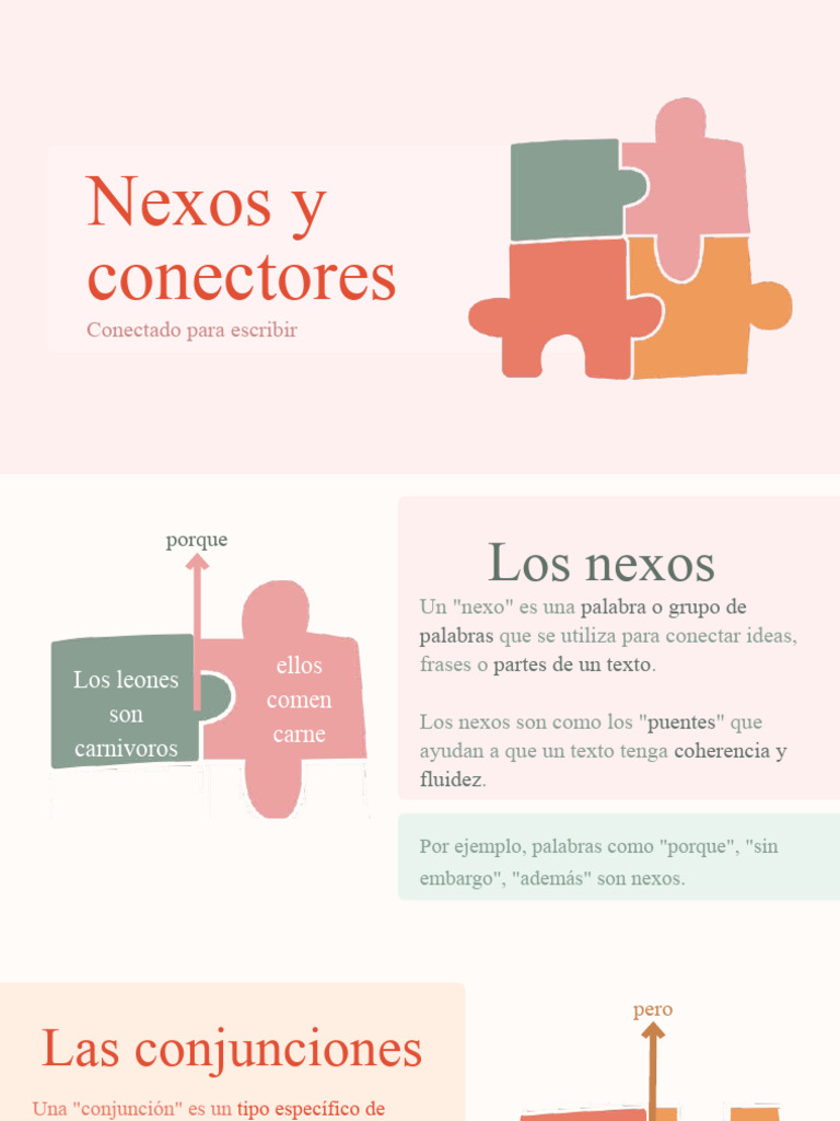 Nexos y Conectores | Descargar gratis PDF | Oración (Lingüística ...