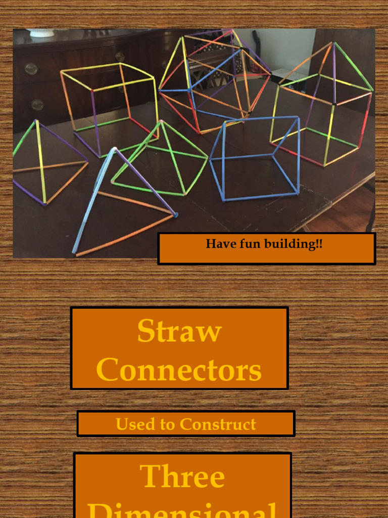 DIY Straw Connectors for 3D Shapes | PDF